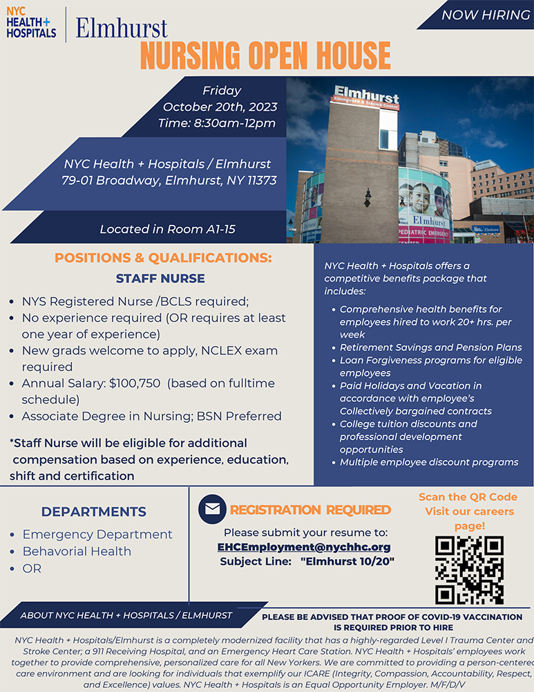 Elmhurst Nursing Open House - NYC Health + Hospitals