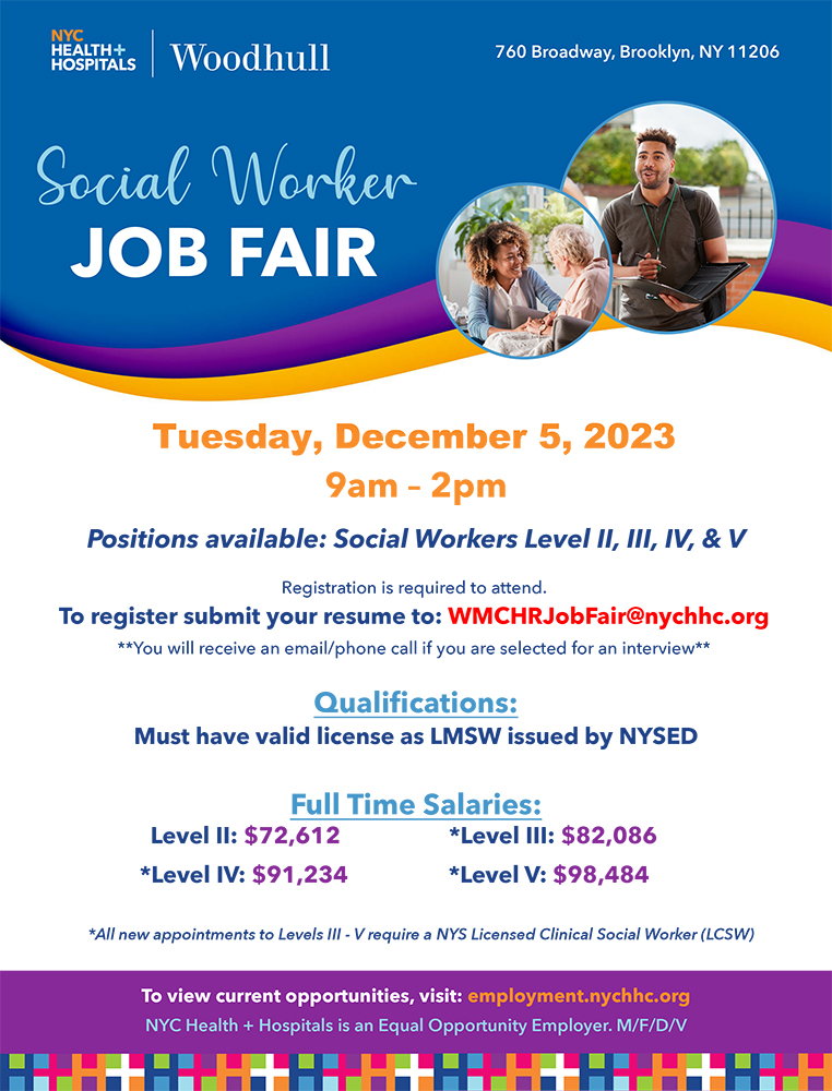 Woodhull Social Worker Job Fair - NYC Health + Hospitals