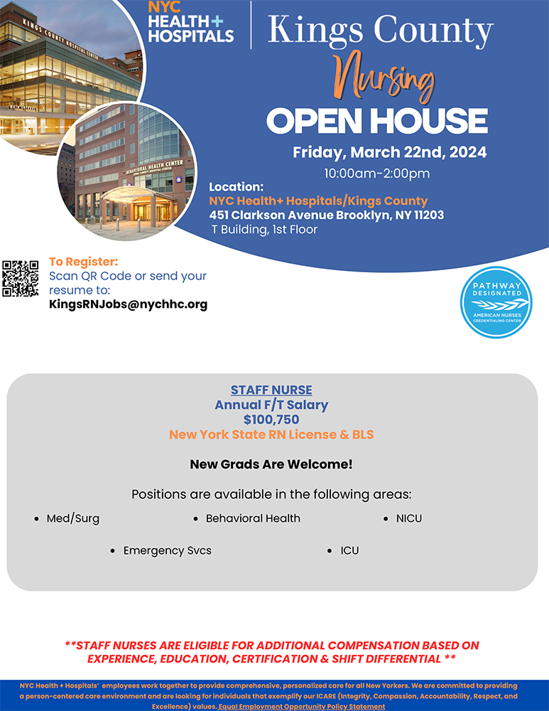 Kings County Nursing Open House - NYC Health + Hospitals