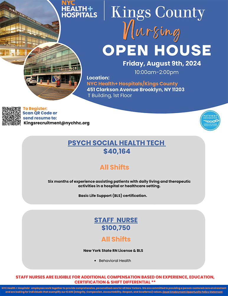 Kings County Nursing Open House - NYC Health + Hospitals