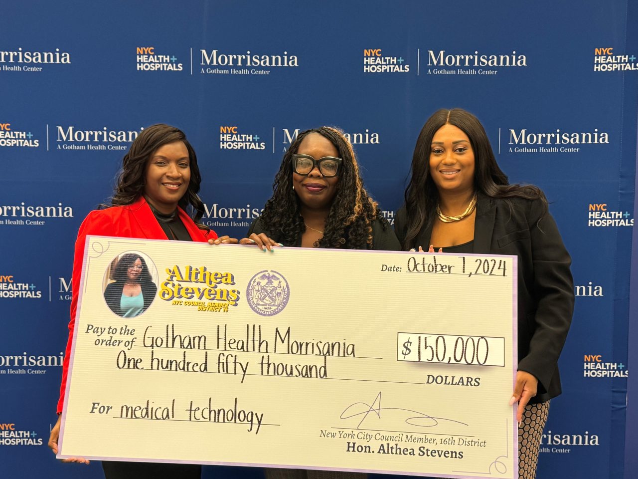 NYC Health + Hospitals/Gotham Health Receives $150,000 from City ...