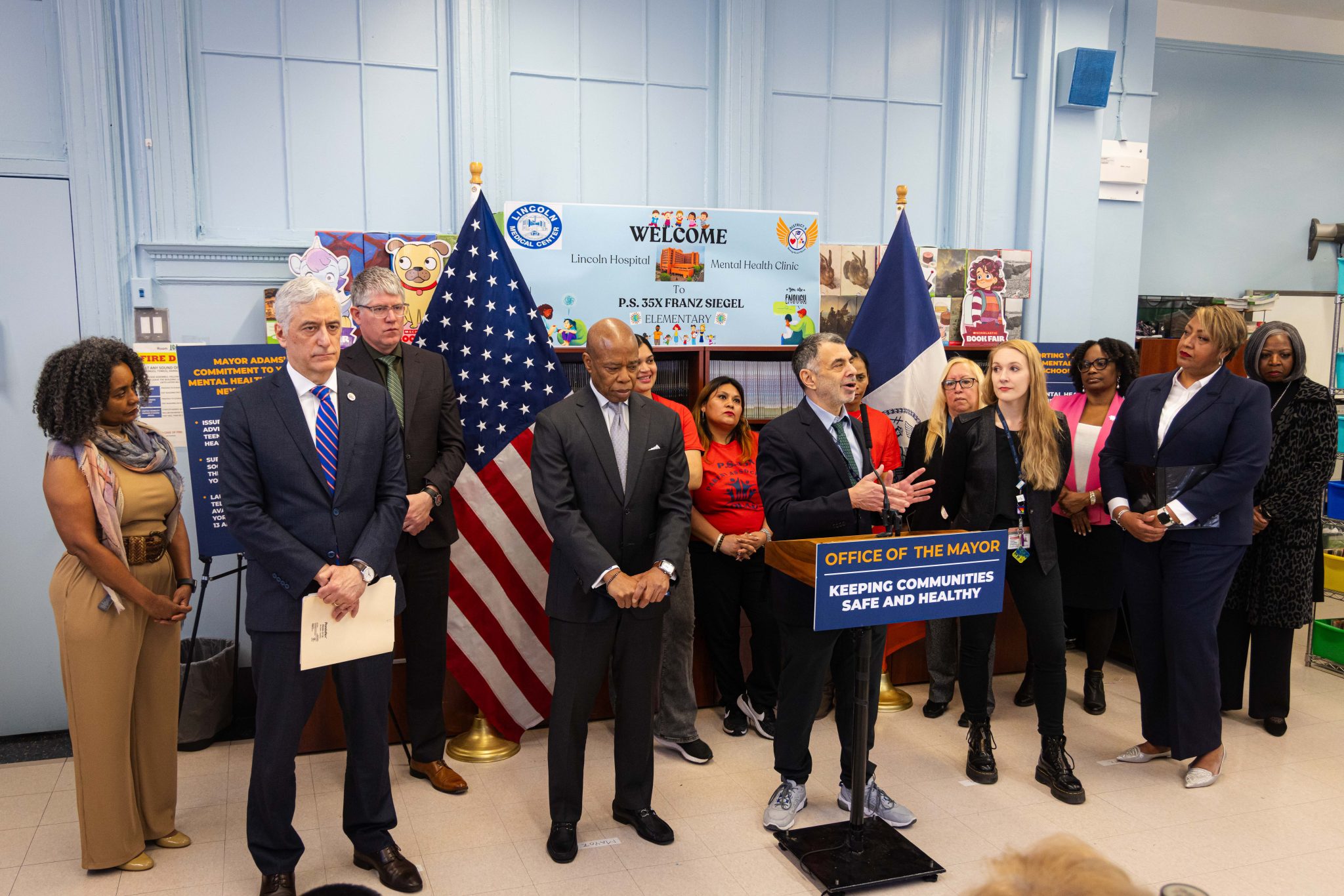 Mayor Adams, NYC Health + Hospitals President and CEO Dr. Katz, Public ...